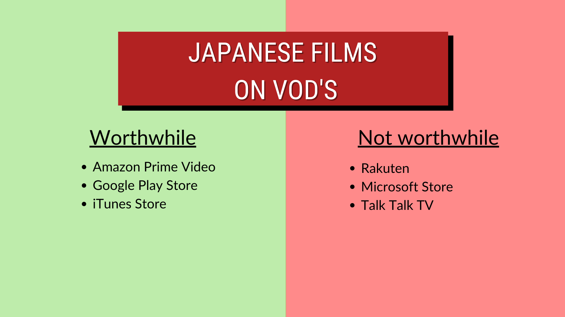 Where to watch Japanese movies – Japan at Hand